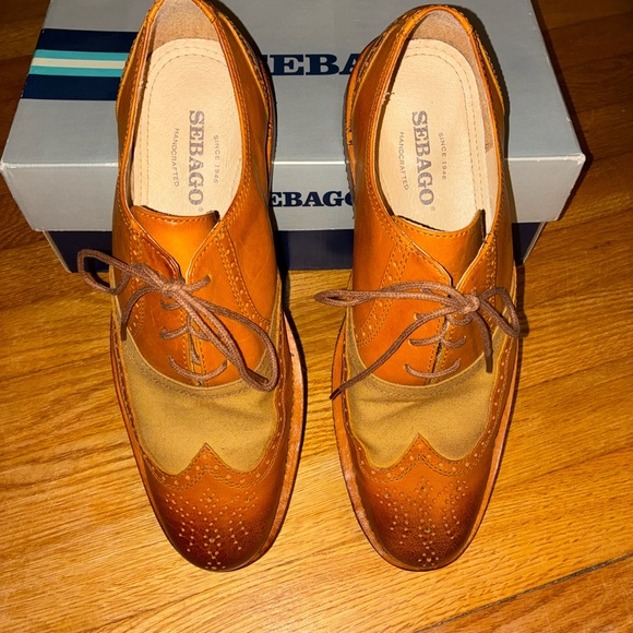 Sebago | Shoes | Sebago Mens Tan And Brown Leather Shoes | Poshmark